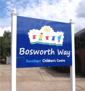 Box Tray Post Mounted School Signs - Signs 4 Schools